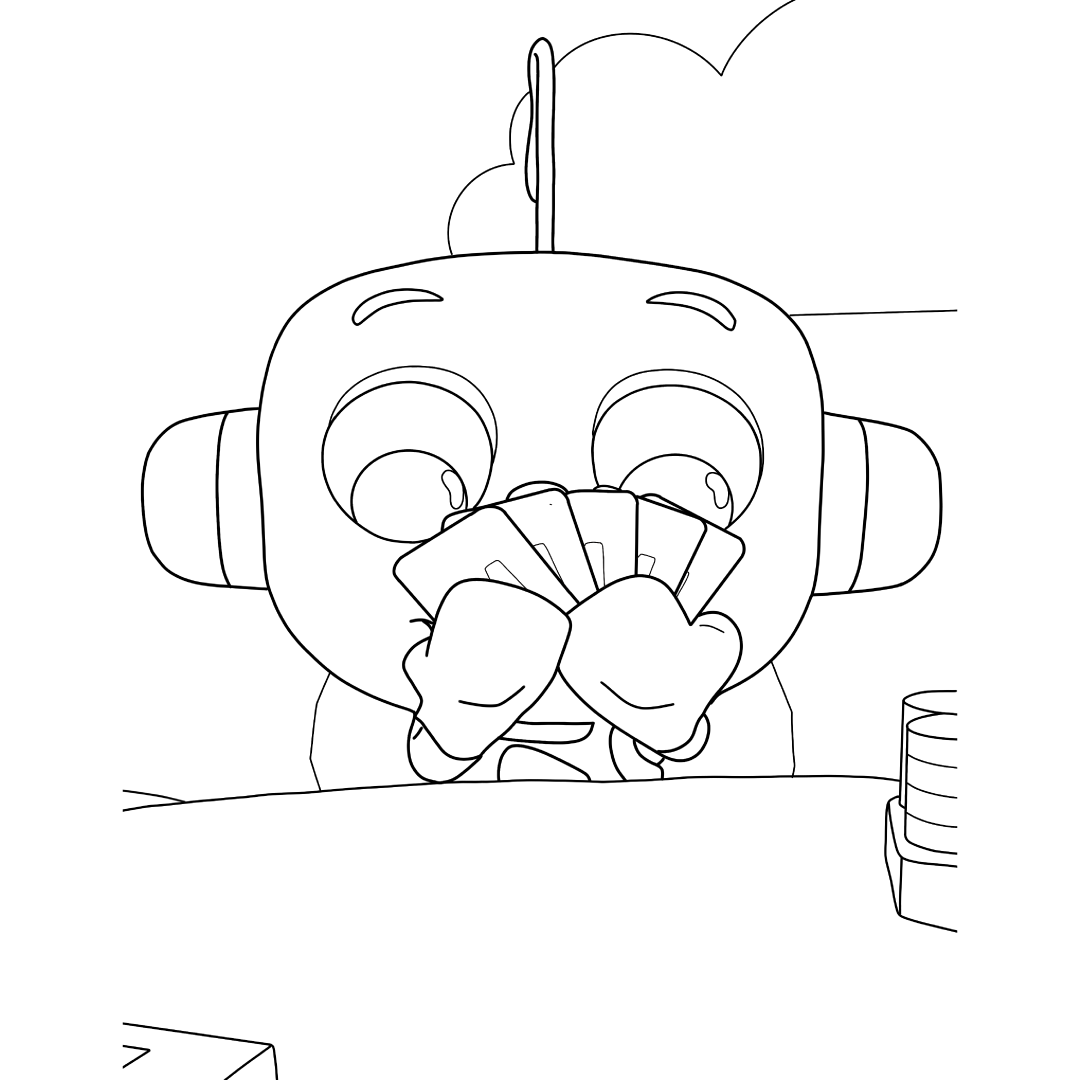 five nights at freddy's puppet coloring pages